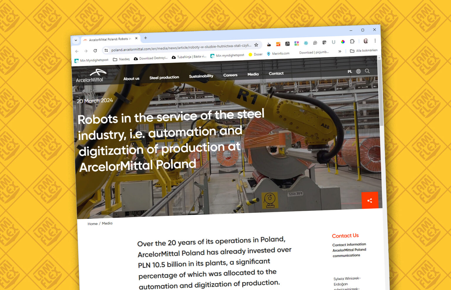 ArcelorMittal Poland at the forefront | Lamiflex